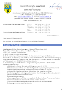 Bauamt | Gemeinde Wuerflach